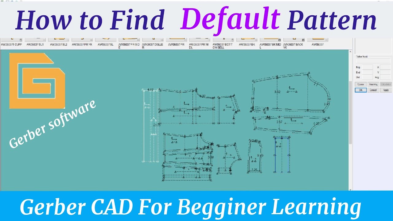 How to Find pattern by Wizard option Gerber CAD software for Beginner ...