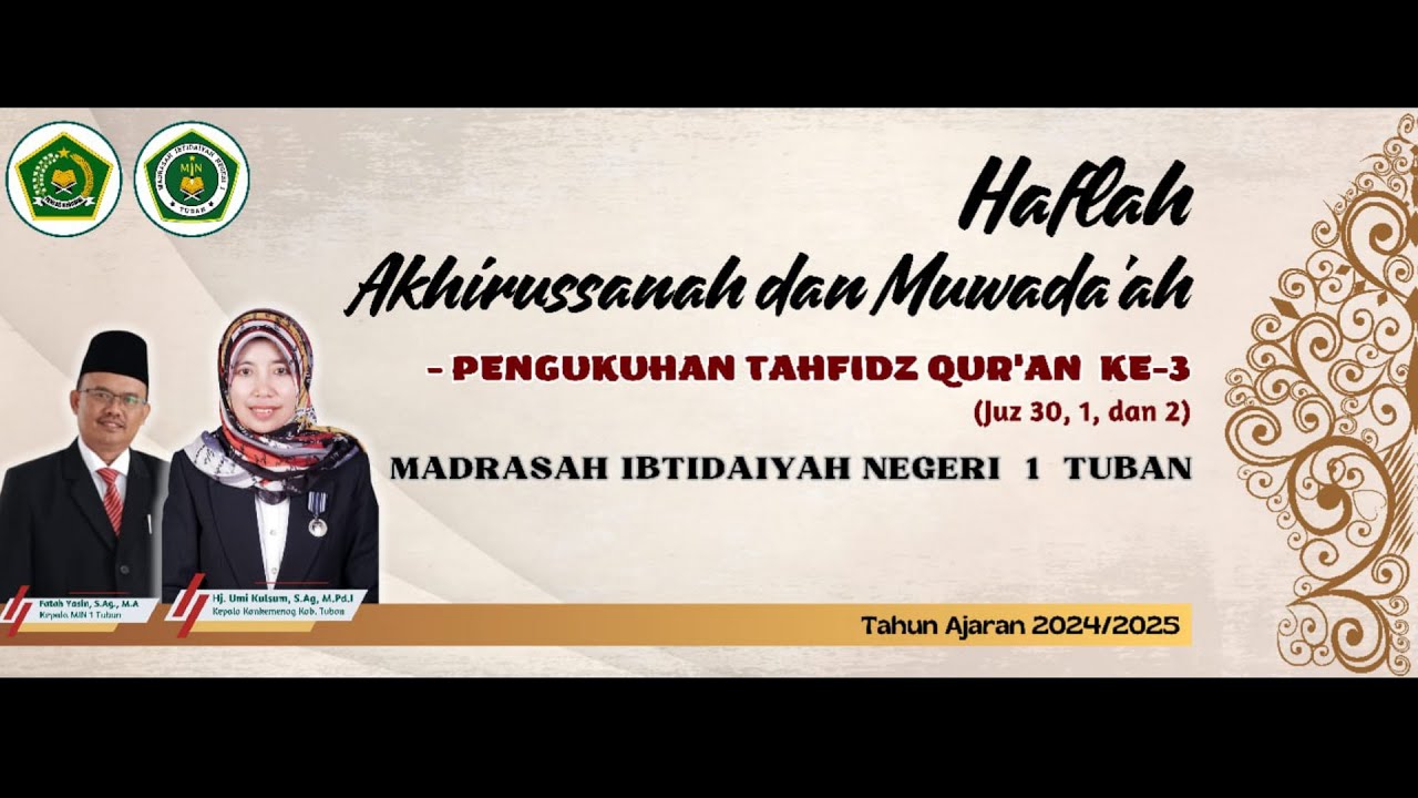 LIVE HAFLAH AKHIRUS SANAH DAN MUWADA'AH MADRASAH IBTIDAIYAH NEGERI 1 ...