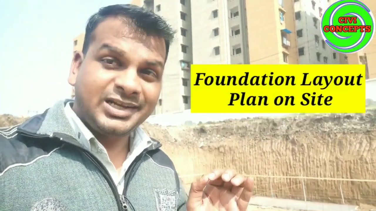 Foundation Marking on Site || Site Marking for Construction || Column ...