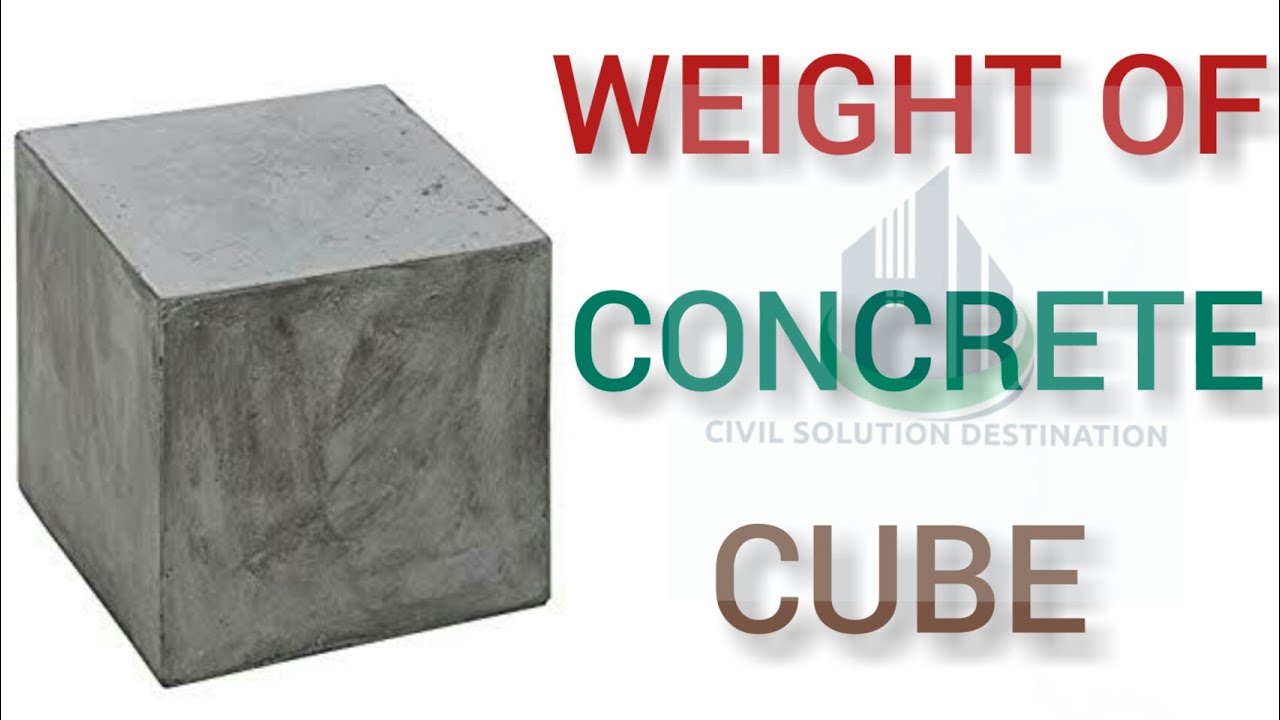 How To Calculate Weight Of Concrete Cube. (@civilsolutiondestination ...