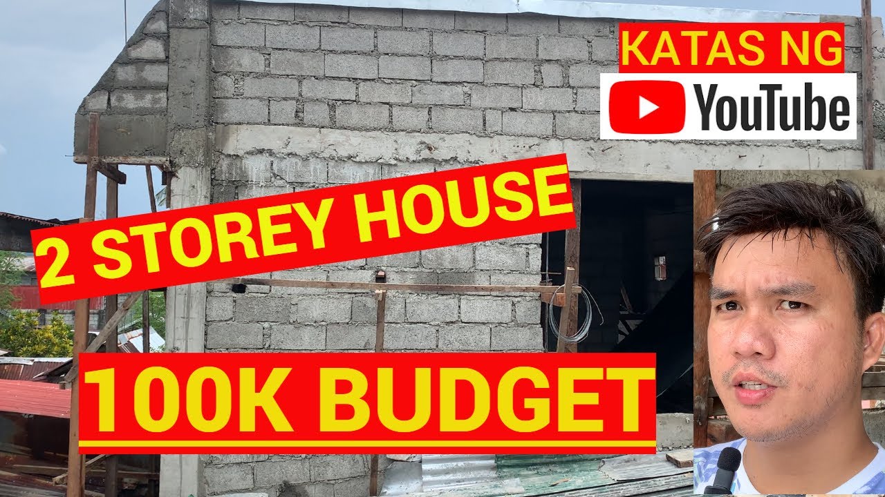 100K Budget House Pinagkasya Upang Makatayo ng 2 Storey House | House ...