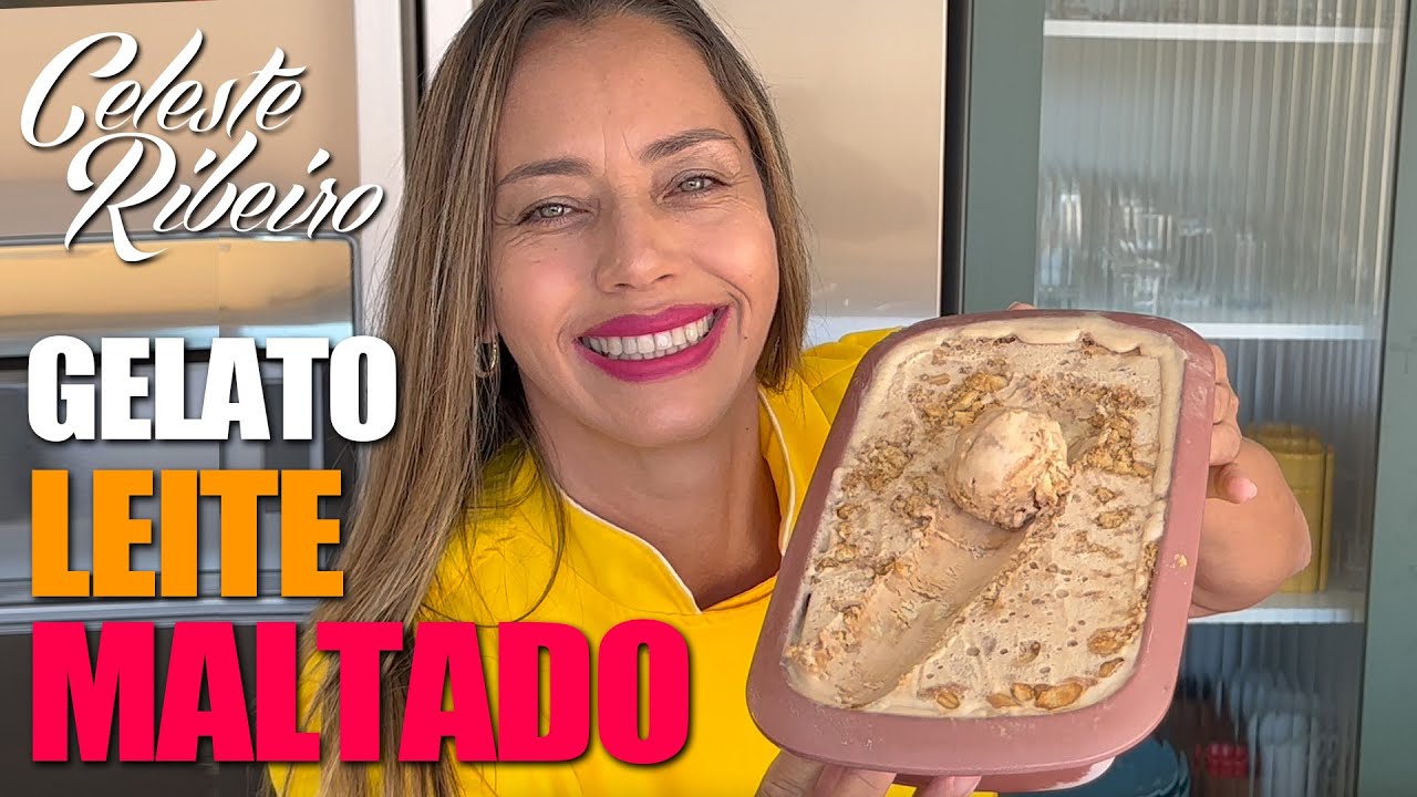 FACIL e DELICIOSO - Como fazer um Gelato de Leite Maltado - YouTube