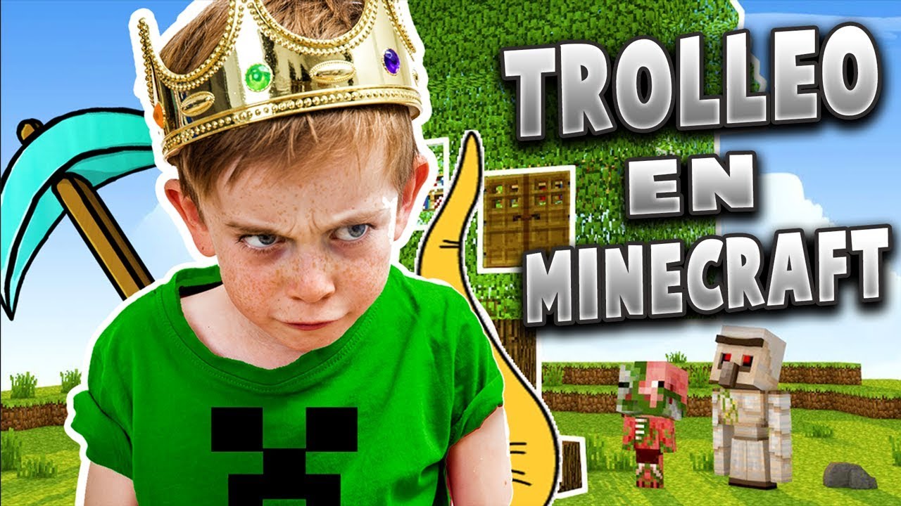 NIÑO RATON me MUESTRA su casita de Minecraft 😂 - YouTube