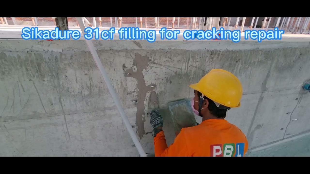 Repair cracking by Sikadur 31cf | Dyna Pheng - YouTube