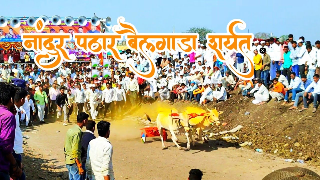 nandur pathar bailgada | नांदुर पठार बैलगाडा शर्यत | पारनेर | bailgada ...
