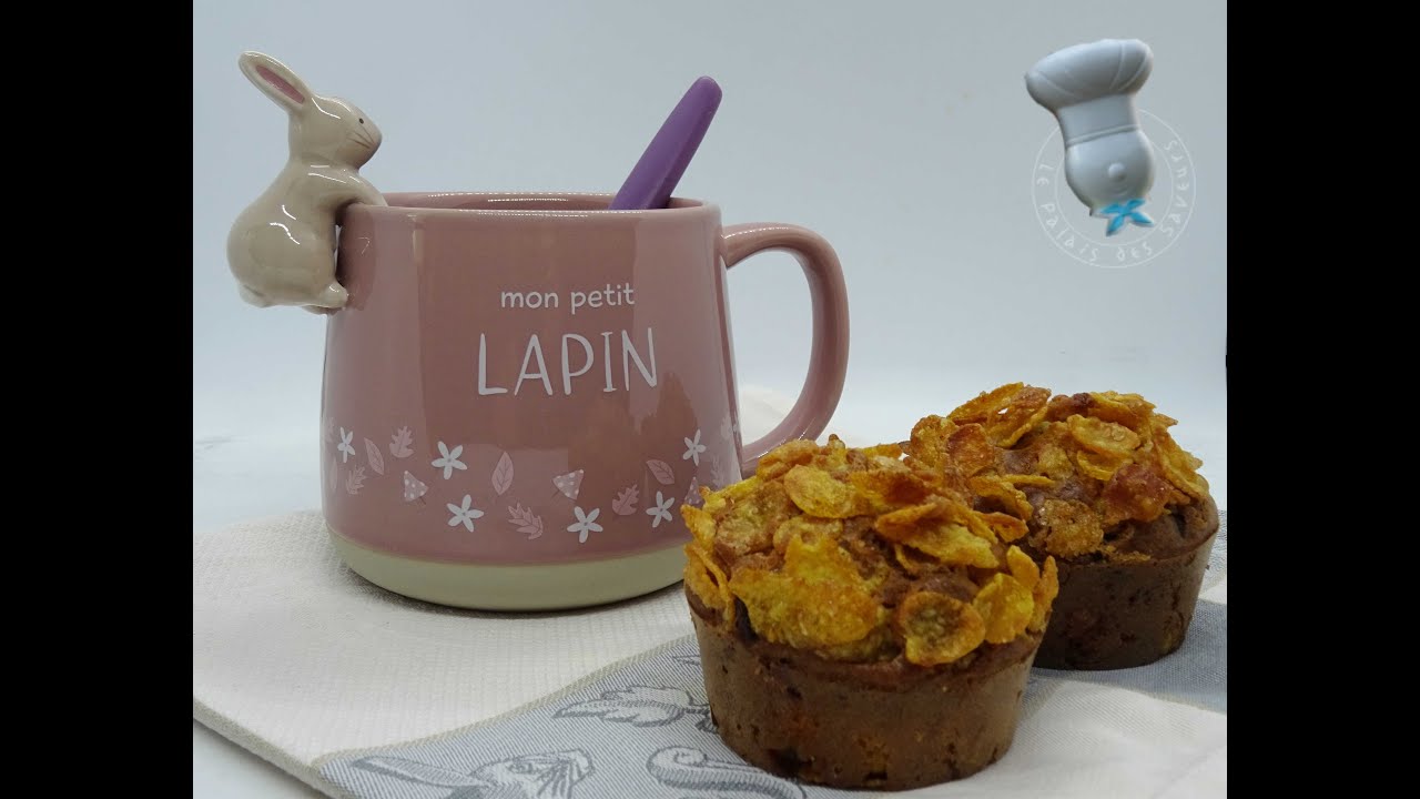 Recette des muffins corn flakes pépites de chocolat - YouTube