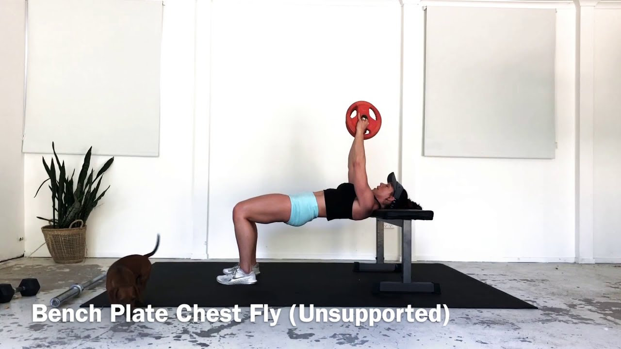 Bench Plate Chest Fly (Unsupported) - YouTube