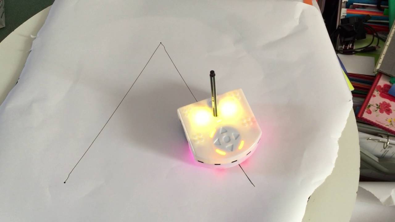 Thymio drawing an "A" - YouTube