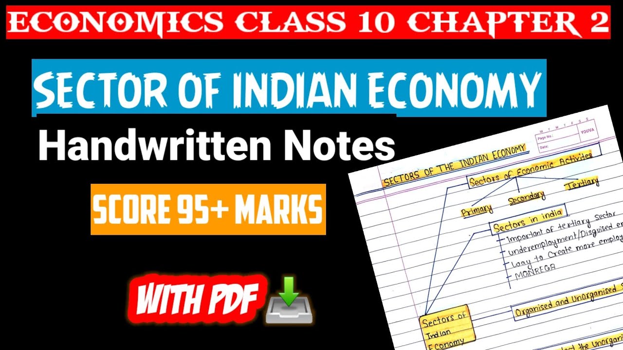 Sectors of Indian economy notes Class 10 | Economics chapter 2 Notes ...