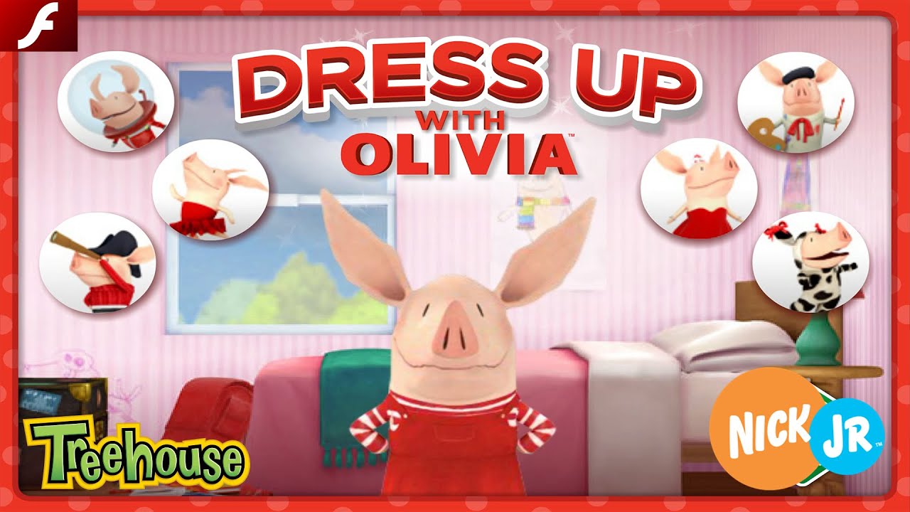 Olivia™: Dress Up with Olivia (Flash) - Nick Jr./Treehouse TV Games ...