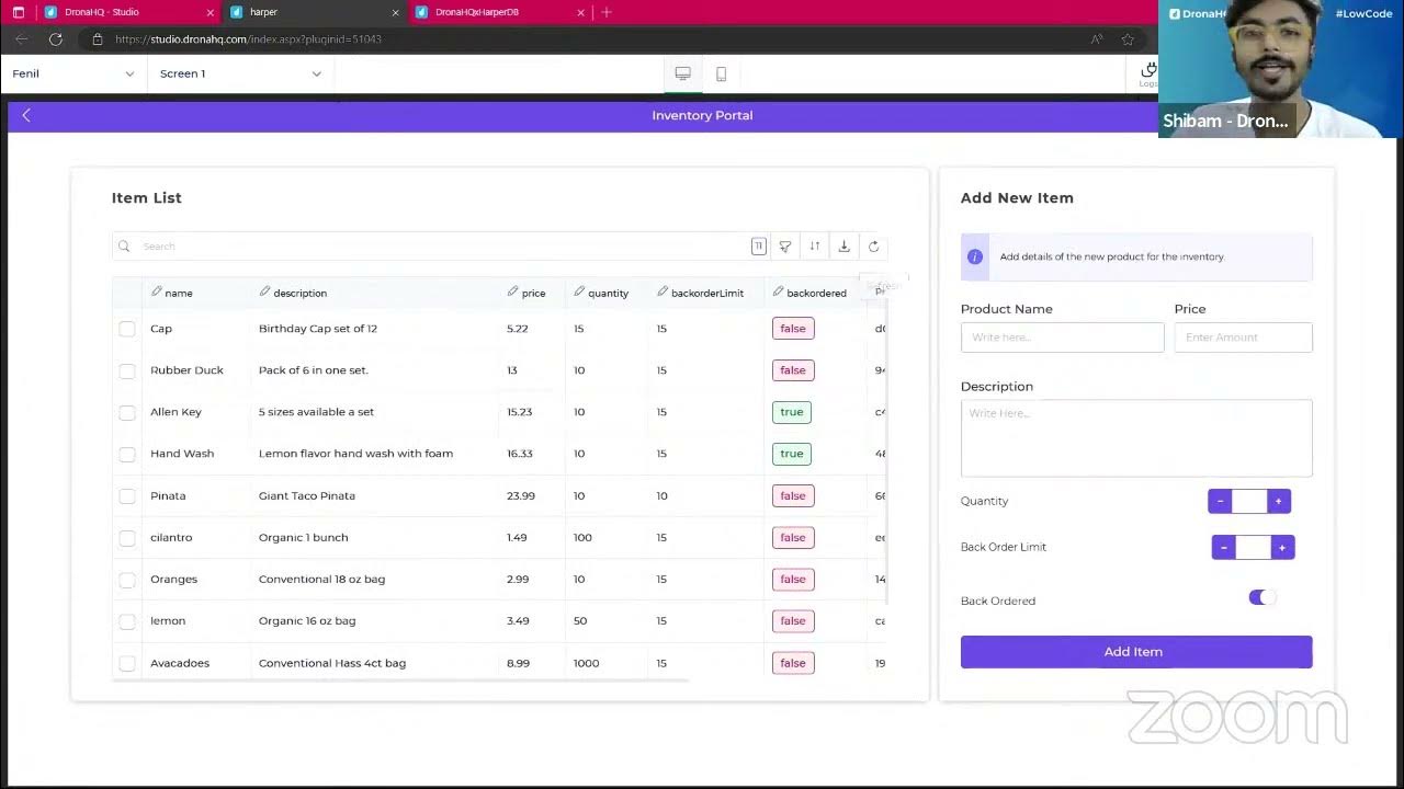 Build UI on top of HarperDB with DronaHQ - YouTube