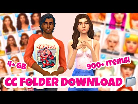 My ENTIRE CC Folder Download 📁 *FREE DOWNLOAD* I 900+ FILES I The Sims ...