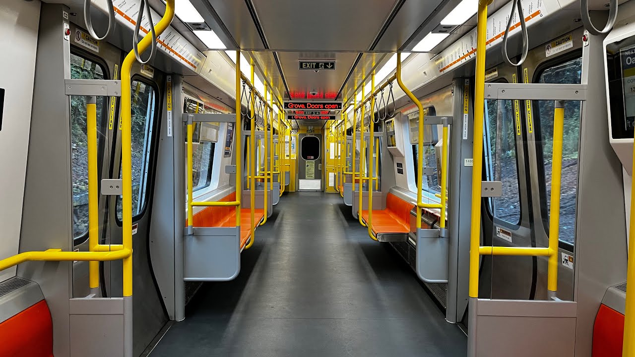 MBTA Orange Line Short Interior Ride (CRRC 1400s) - YouTube