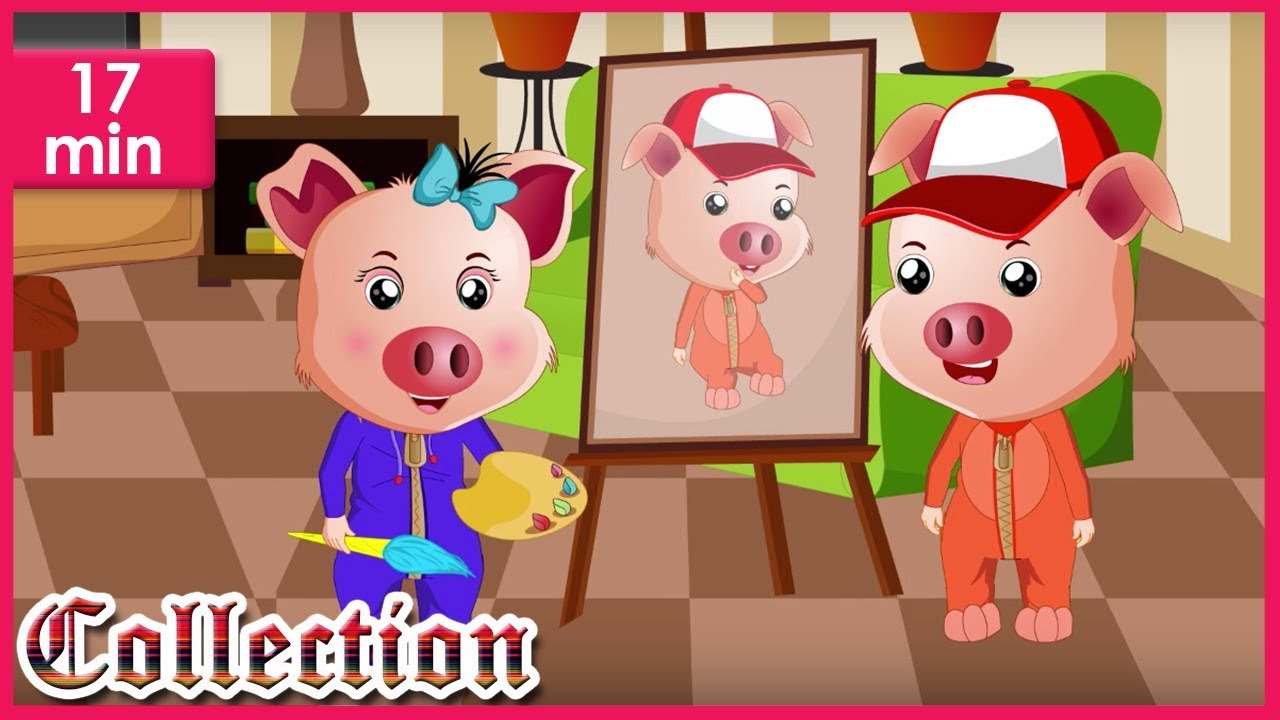 Little kid cartoons |Enjoy painting with Eni and Mini | Combination of ...