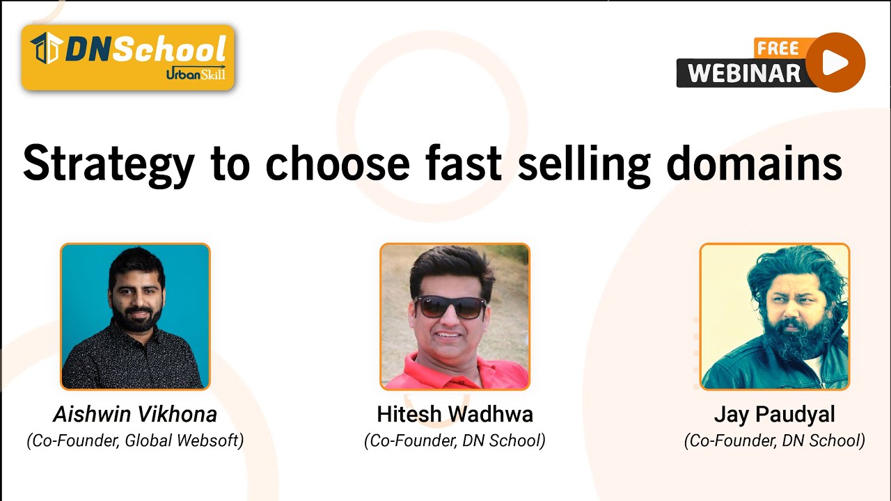 Strategy to choose the Fast Selling Domains - YouTube