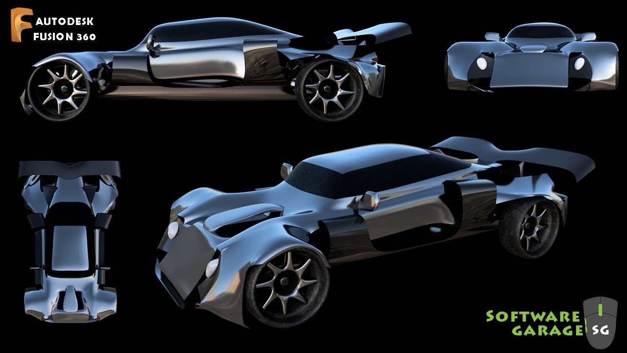 CAR Design in Fusion 360 | Tutorial on Sculpting | Pace-run 1 ...