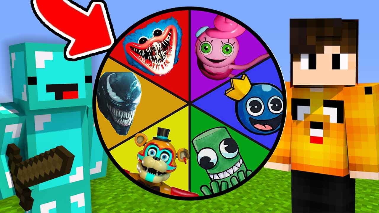 The Roulette Of SCARY MOBS In MINECRAFT! - YouTube