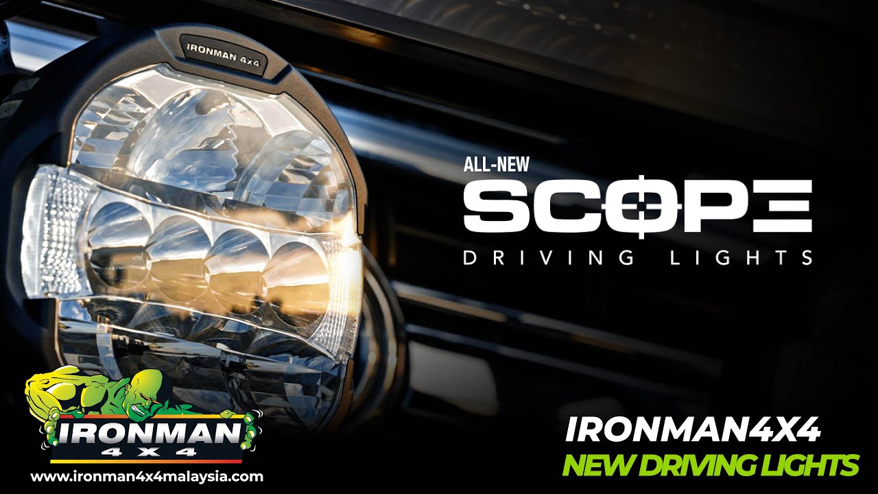 New Light : Scope Driving Lights by Ironman 4x4 - YouTube