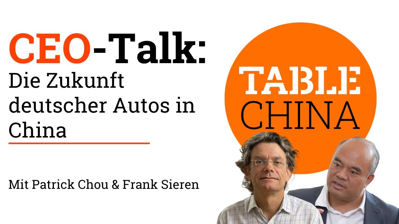 China.Table CEO-Talk mit Patrick Chou und Frank Sieren - YouTube