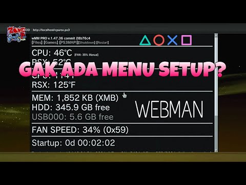 CARA MASUK MENU SETUP WEBMAN WMM CITRAMULIA PS3 CFW/HEN - YouTube