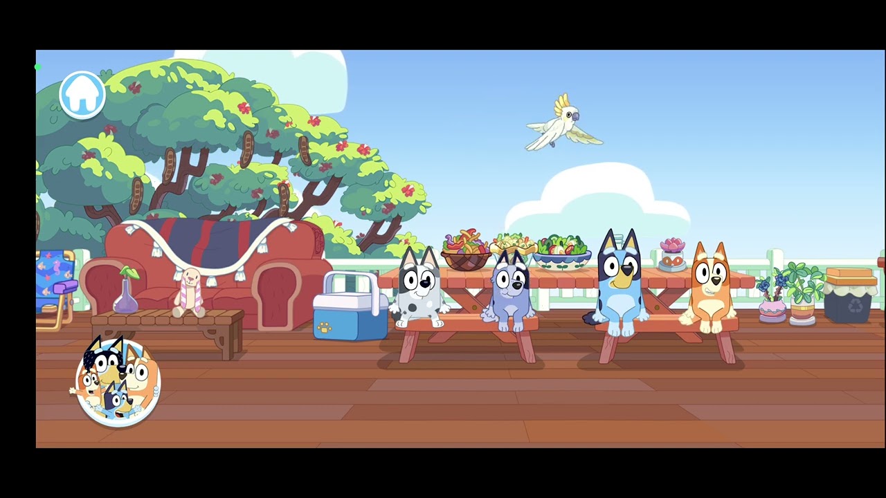 jugando en el deck con bluey y su familia ️#bluey #entretenimiento # ...