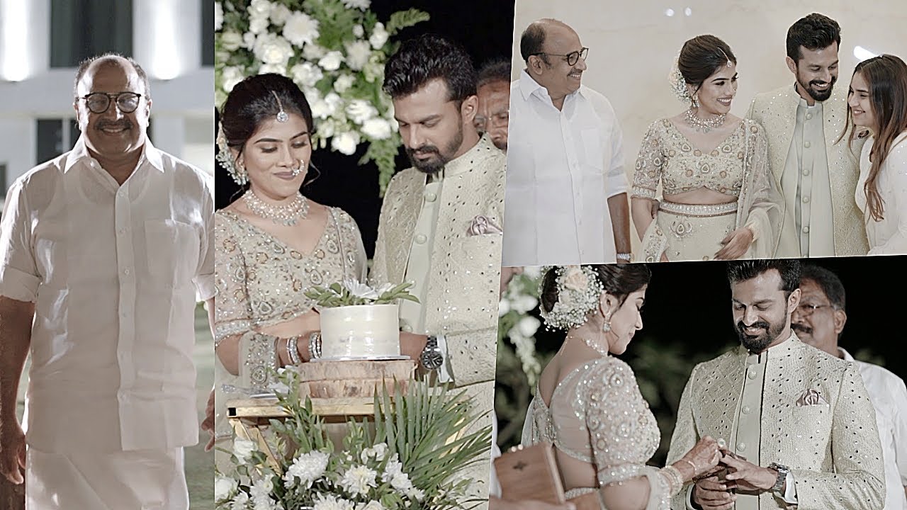 Actor Siddique's son Shaheen Wedding Engagement with Amrutha - YouTube