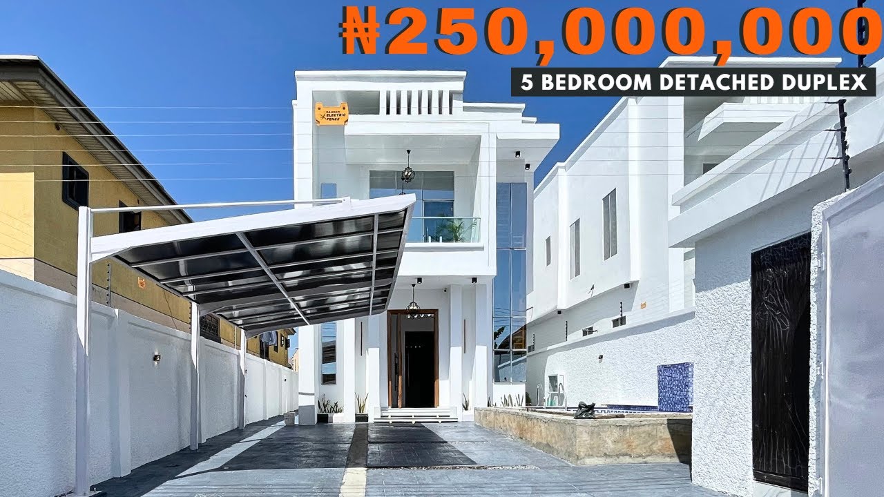 TOURING THIS 250,000,000 MILLION NAIRA ($333,333) 5 BEDROOM DUPLEX IN ...