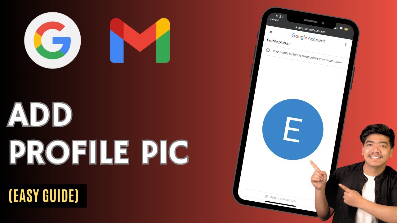 How To Add Gmail or Google Profile Picture - Step By Step Guide - YouTube