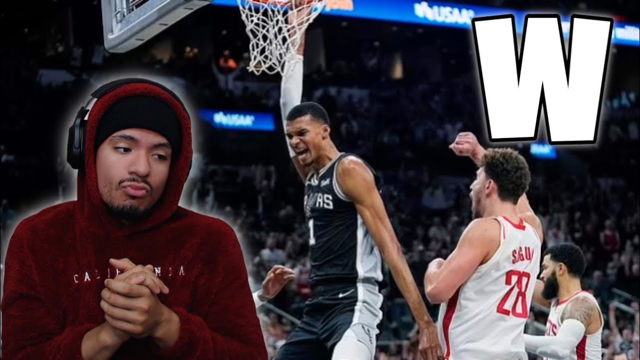 Wemby Gets His First Career Win! ROCKETS at SPURS NBA HIGHLIGHTS ...