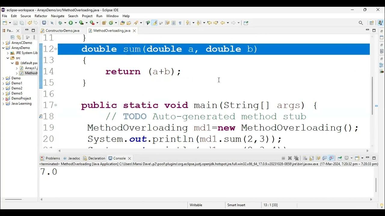 U-3 Types of Polymorphism, Method Overloading and Method Overriding ...