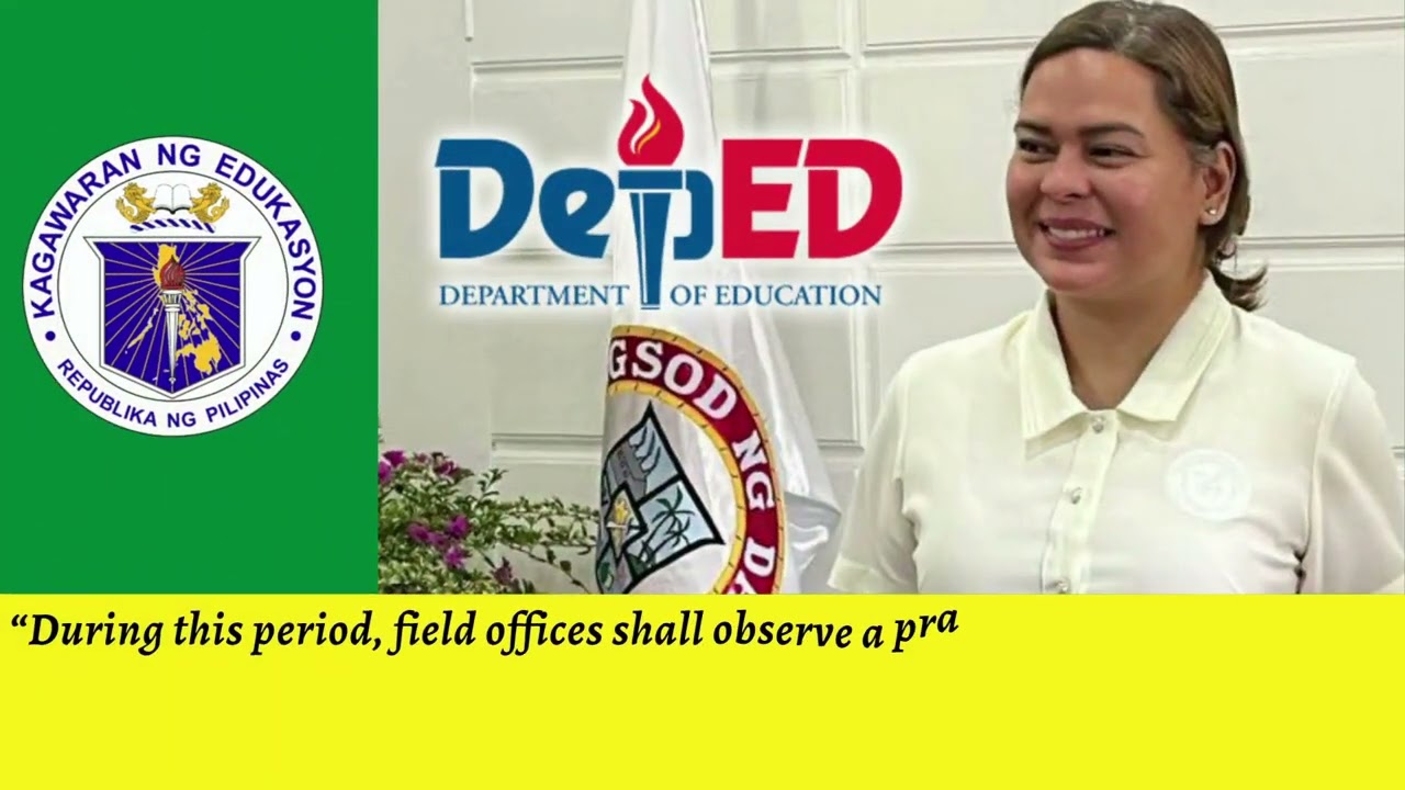 DepEd suspends school based management validation activities - YouTube
