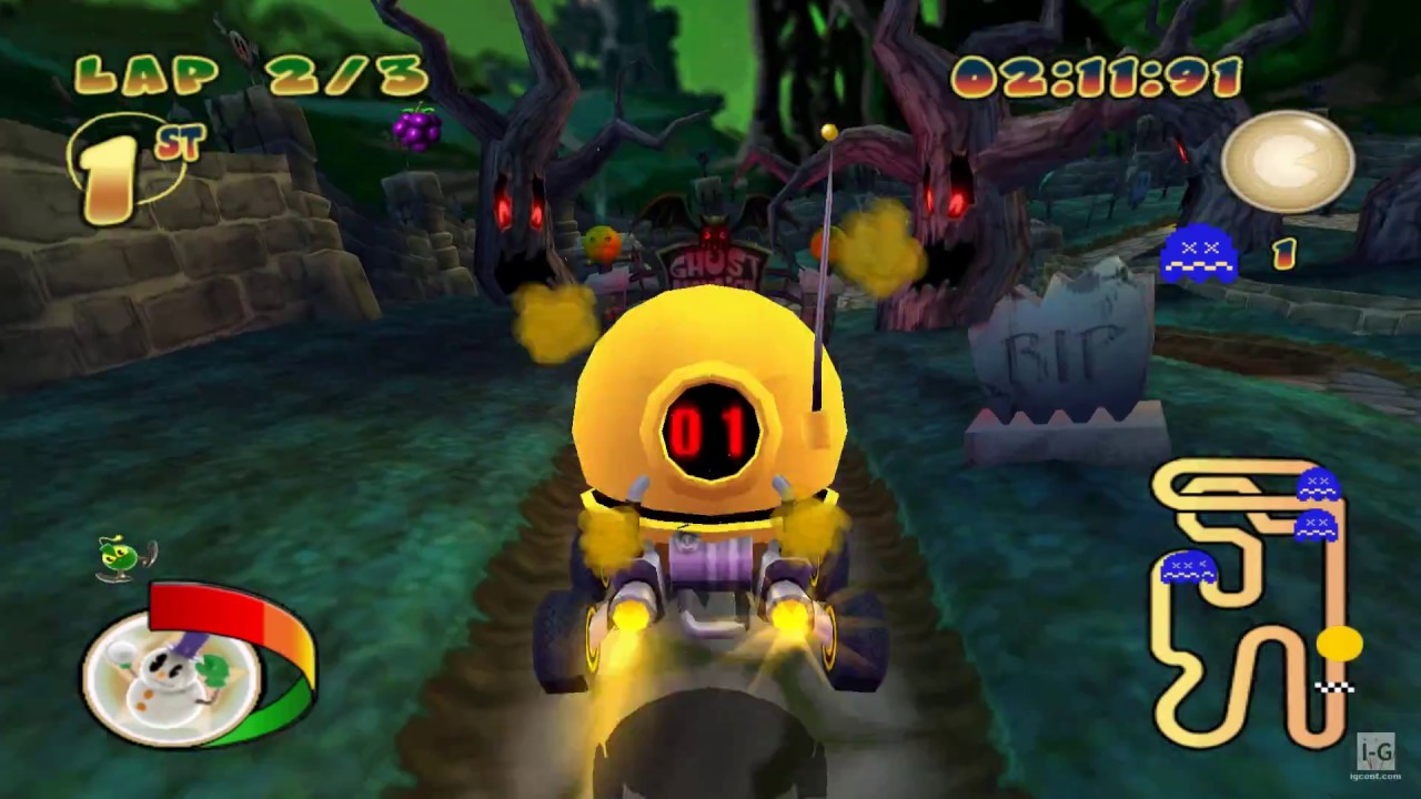 Pac-Man World Rally - PSP Gameplay (1080p60fps) - YouTube