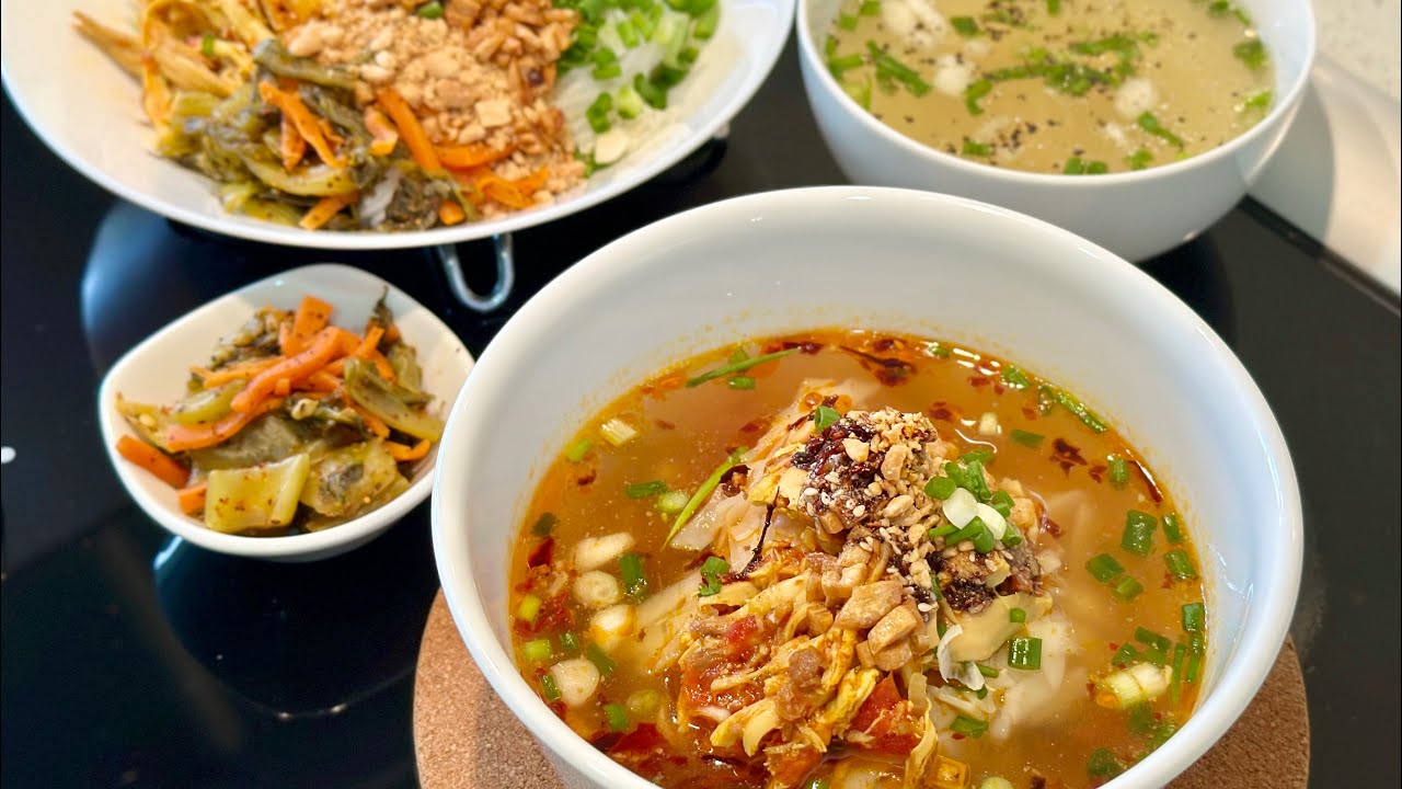 Delicious Burmese Shan Noodles| Shan Recipe Dry & Soup| ရှမ်းအရသာ ရှမ ...
