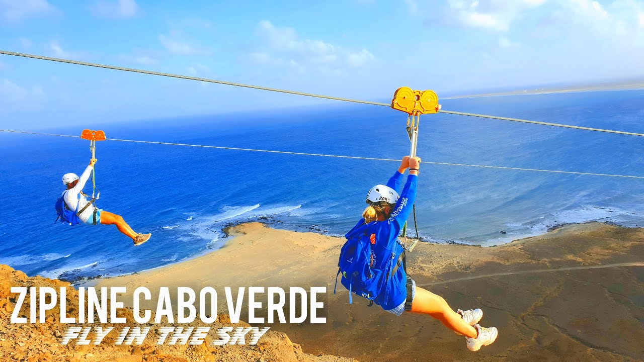 💚 ZIPLINE CABO VERDE Best on Sal Island - Cape Verde Sal 💚 - YouTube