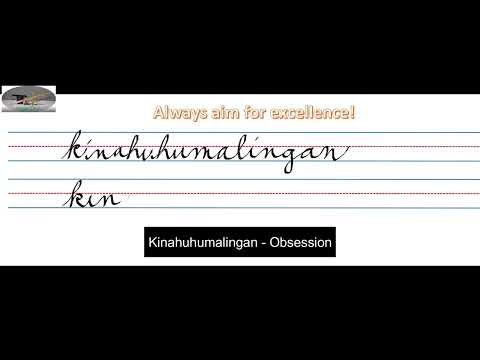 Kinahuhumalingan - Obsession | Filipino - English translation | Cursive ...