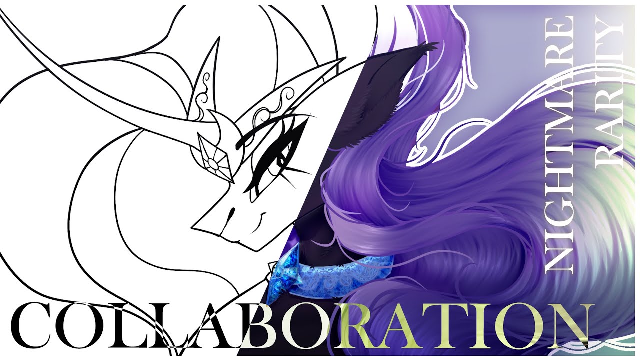 Nightmare Rarity - MLP Canon Speedpaint [Collaboration W/Blue_pony13 ...