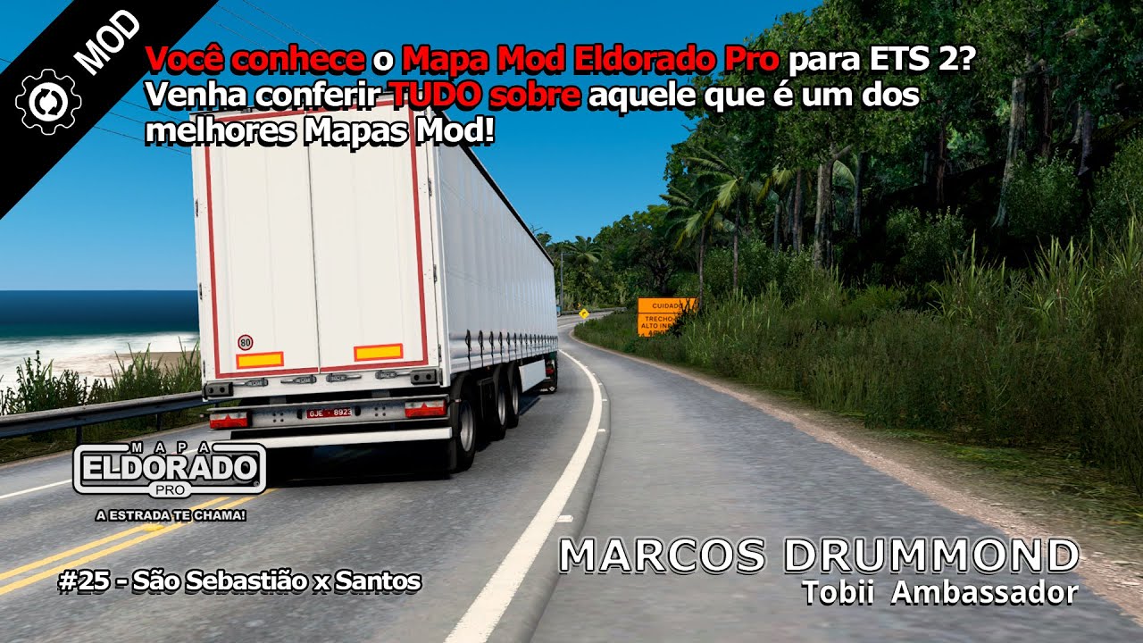 25 - Mapa Eldorado Pro - Mapa Mod para ETS 2 1.45 ``A Estrada te Chama`` - São Sebastião x ...
