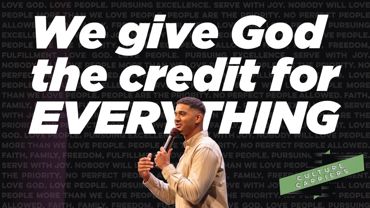 We Give God The Credit For EVERYTHING | Pastor Carlon Holder | Culture ...