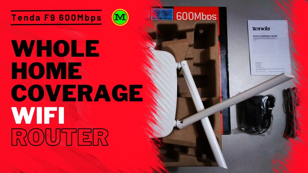 Whole Home Coverage WiFi Router [Tenda F9 600Mbps] - YouTube