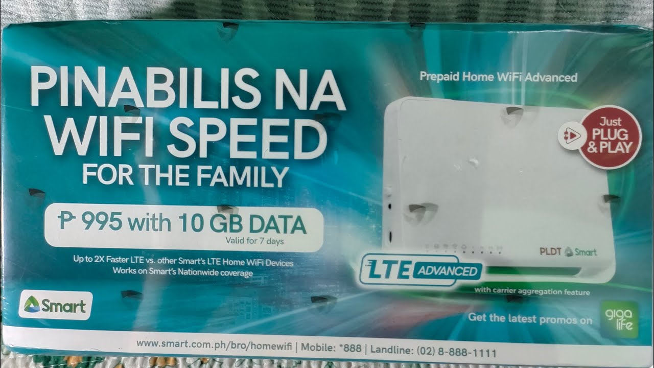 SMART PLDT PREPAID WIFI - EVOLUZN FX - ID4 UNBOXING - YouTube