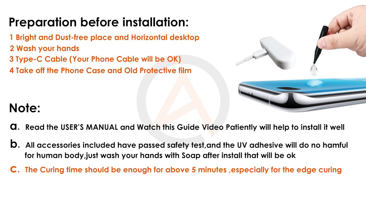 UV full screen adhesive 3D curved Tempered Glass Screen protector ...