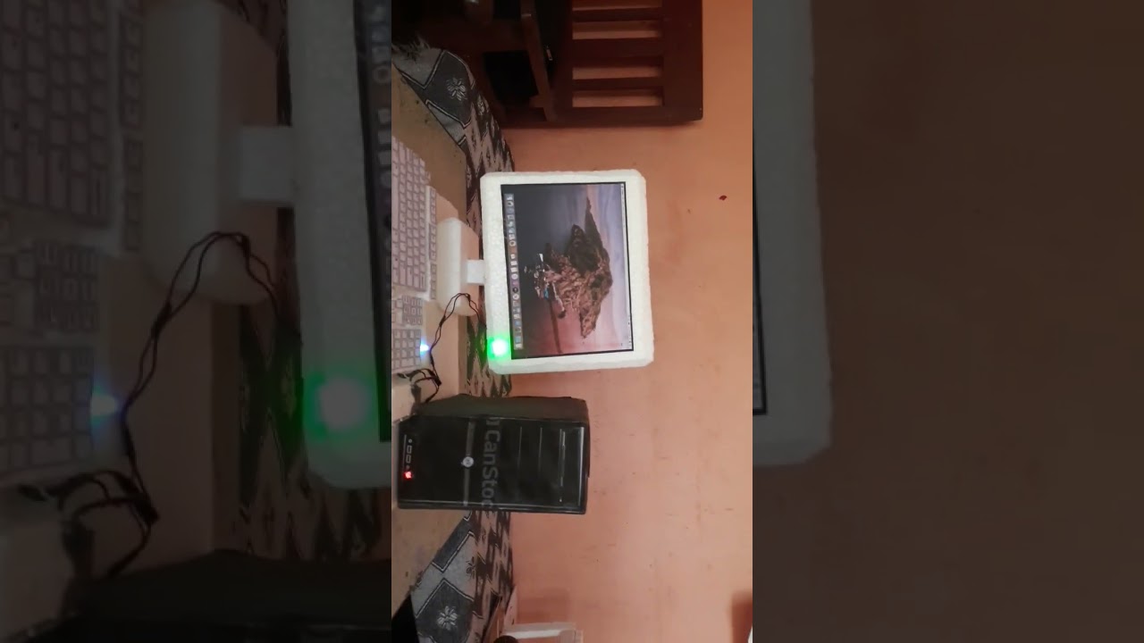 3D model of computer of thermocol - YouTube