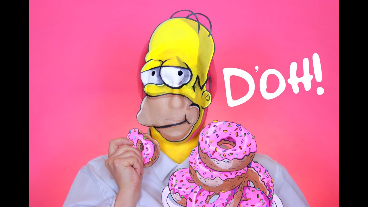 Homer Simpson Makeup - YouTube