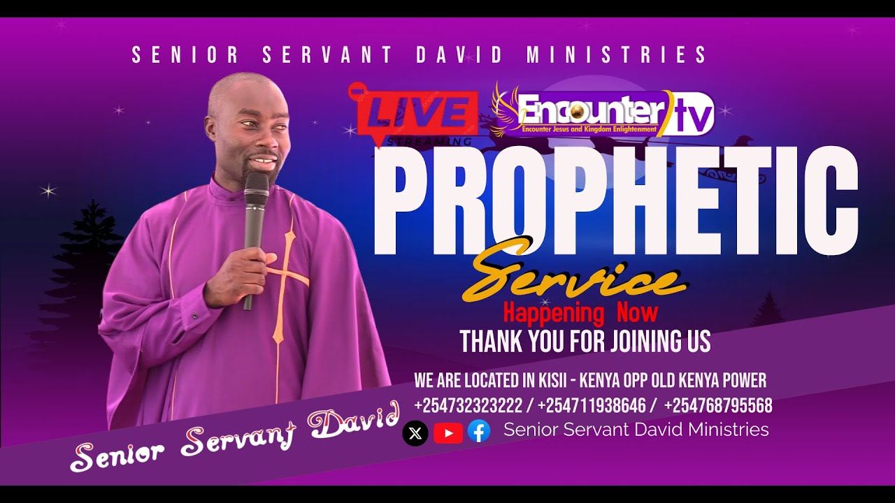 PROPHECY TIME . Prophetic Encounter with Senior Servant David ...
