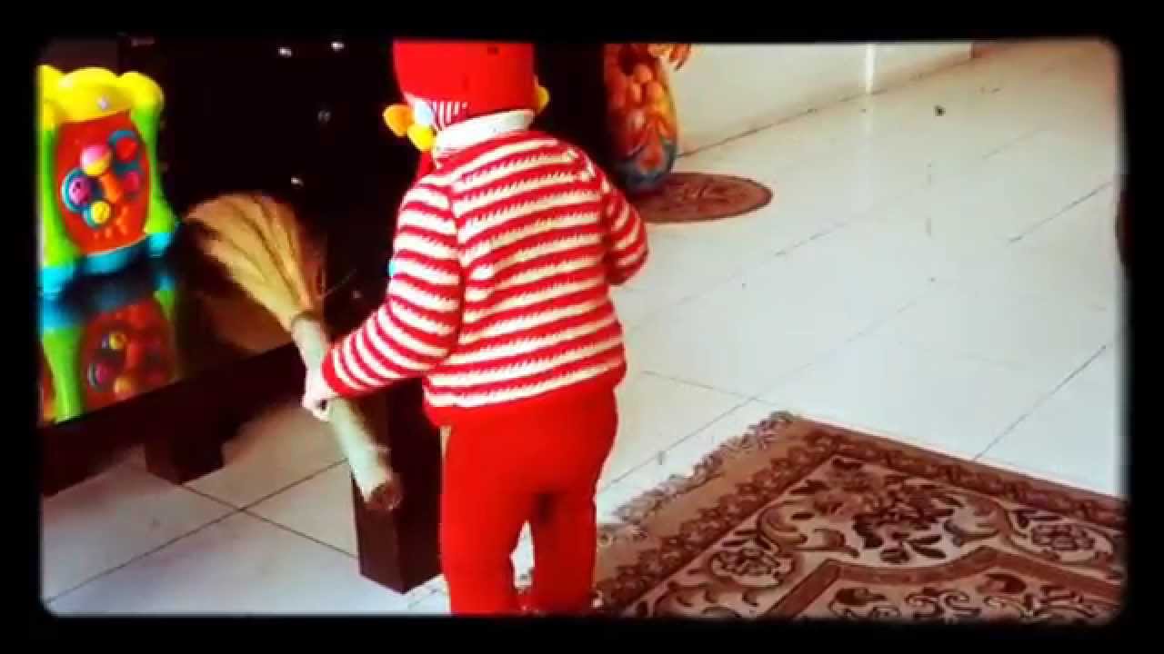 The Cleaning Lady - Baby Doing House Work - YouTube