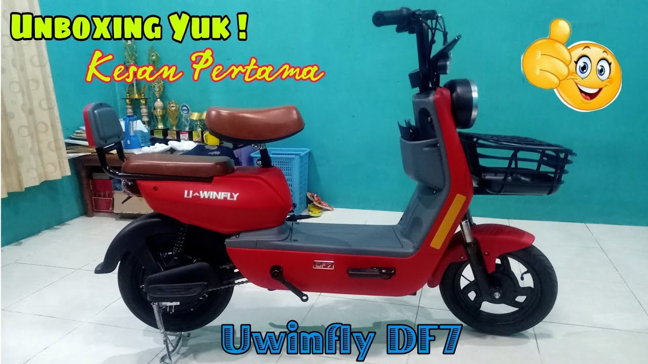 Unboxing ! Sepeda Listrik Uwinfly DF7 - YouTube