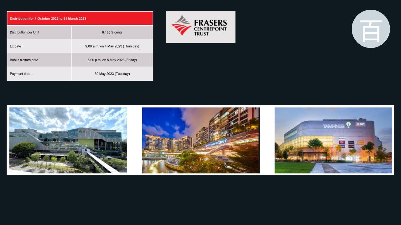 星狮地产信托 (Frasers Cpt Trust) 2Q FY2023 季度业绩 - YouTube