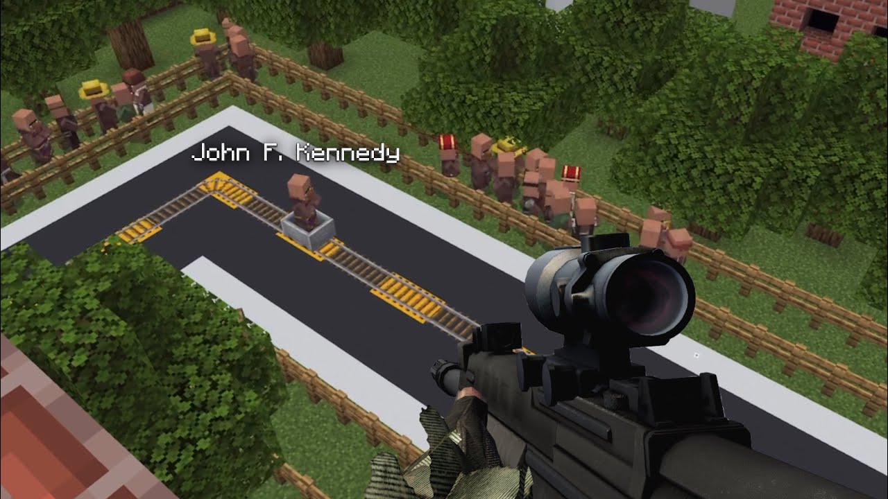 JFK gets shot in Minecraft - YouTube