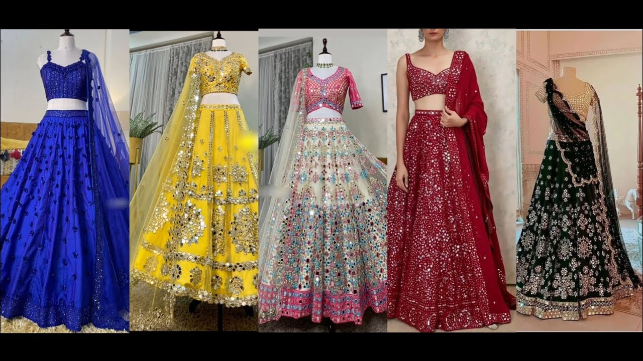 elegant lengha designs ||new lengha designs with trendy colours #2023 ...