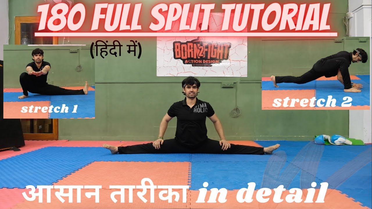 180 Leg Split Tutorial (in Hindi) | Full Split | Leg Split Progression ...